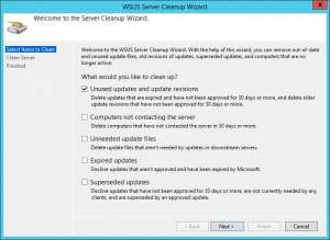 Fix: WSUS Server Cleanup Wizard hangs/stalls when deleting unused ...
